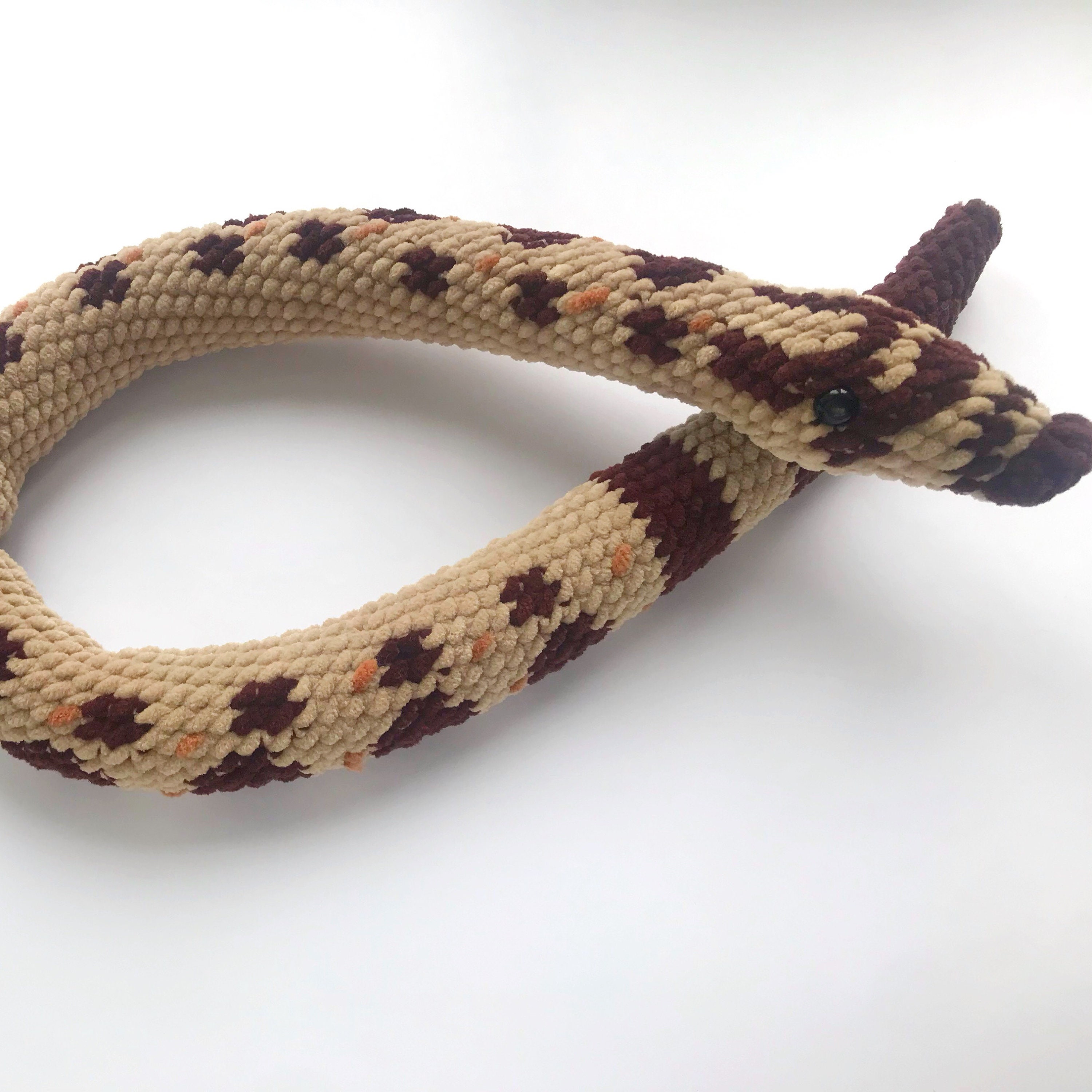 Western Hognose Snake Plush , Stuffed Snake, Gift Snake, Cute Snake ...