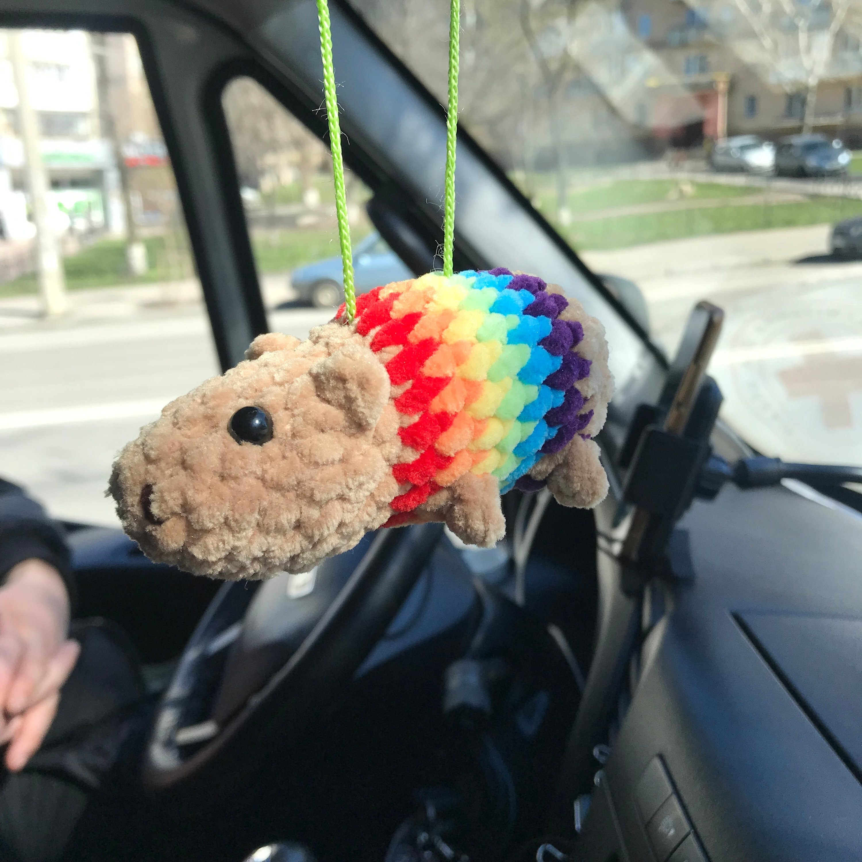 LGBT Capybara Plush Car Rear View Mirror Accessories - Etsy