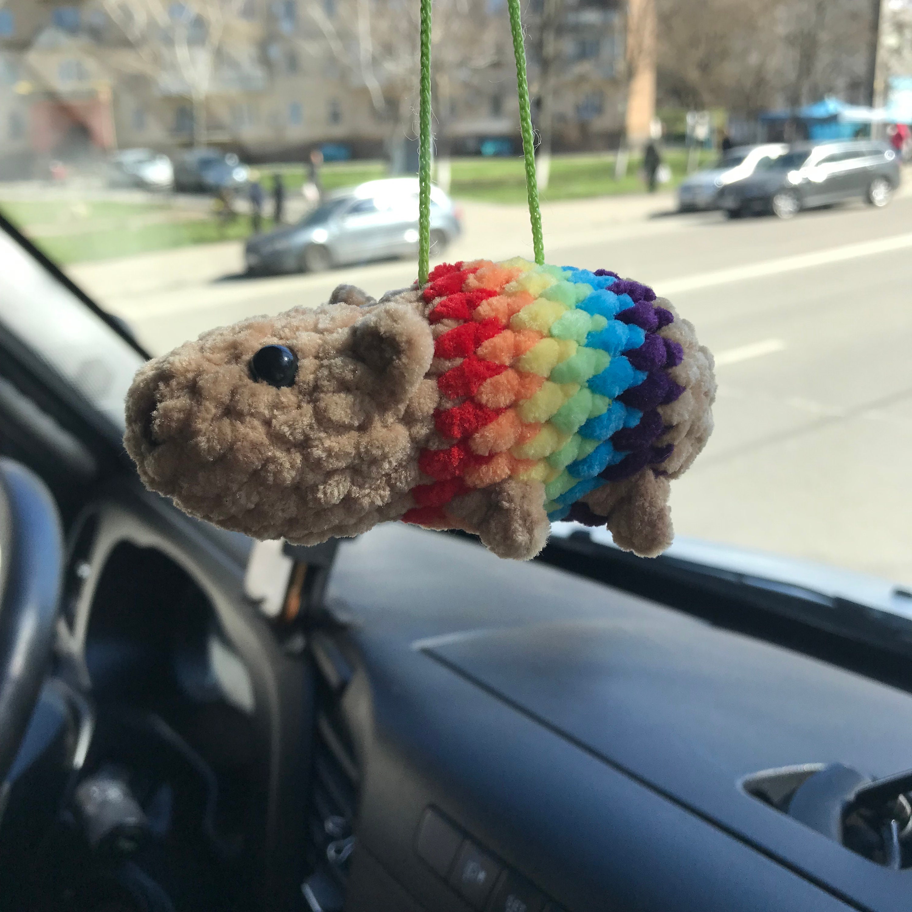 LGBT Capybara Plush Car Rear View Mirror Accessories - Etsy
