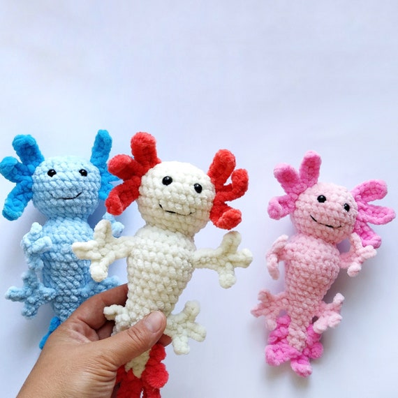 Axolotl Plush Toymexican Axolotl Salamander Axolotl Pink - Etsy