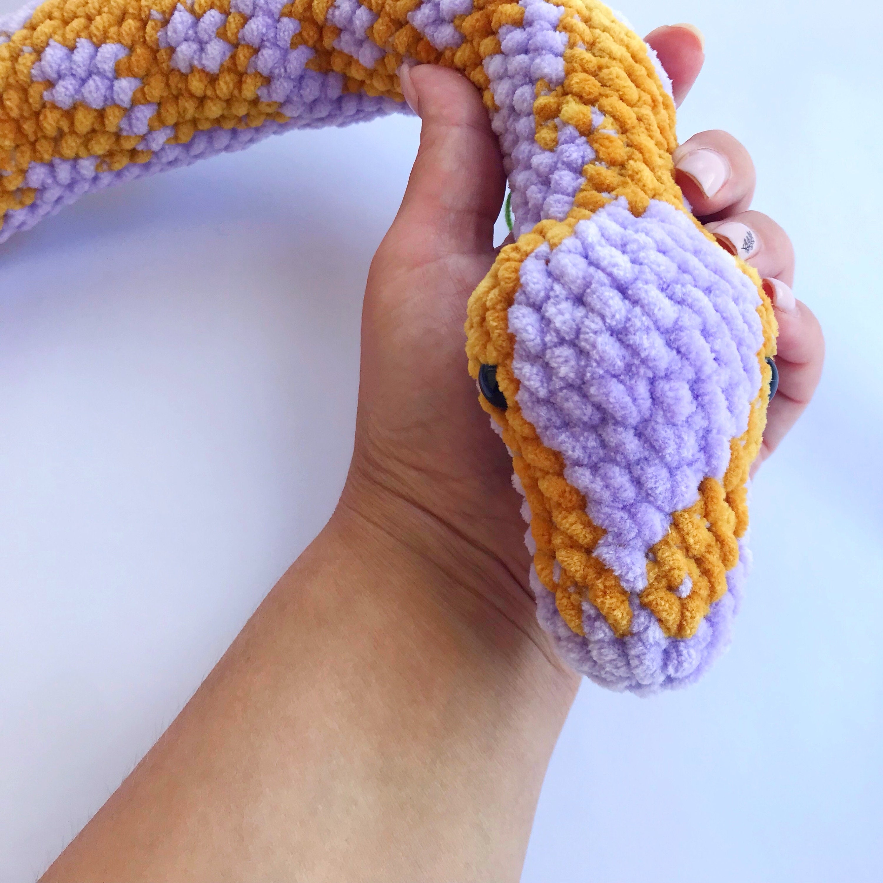 Lavender Ball Python Snake Plush Decor for Photo Props - Etsy