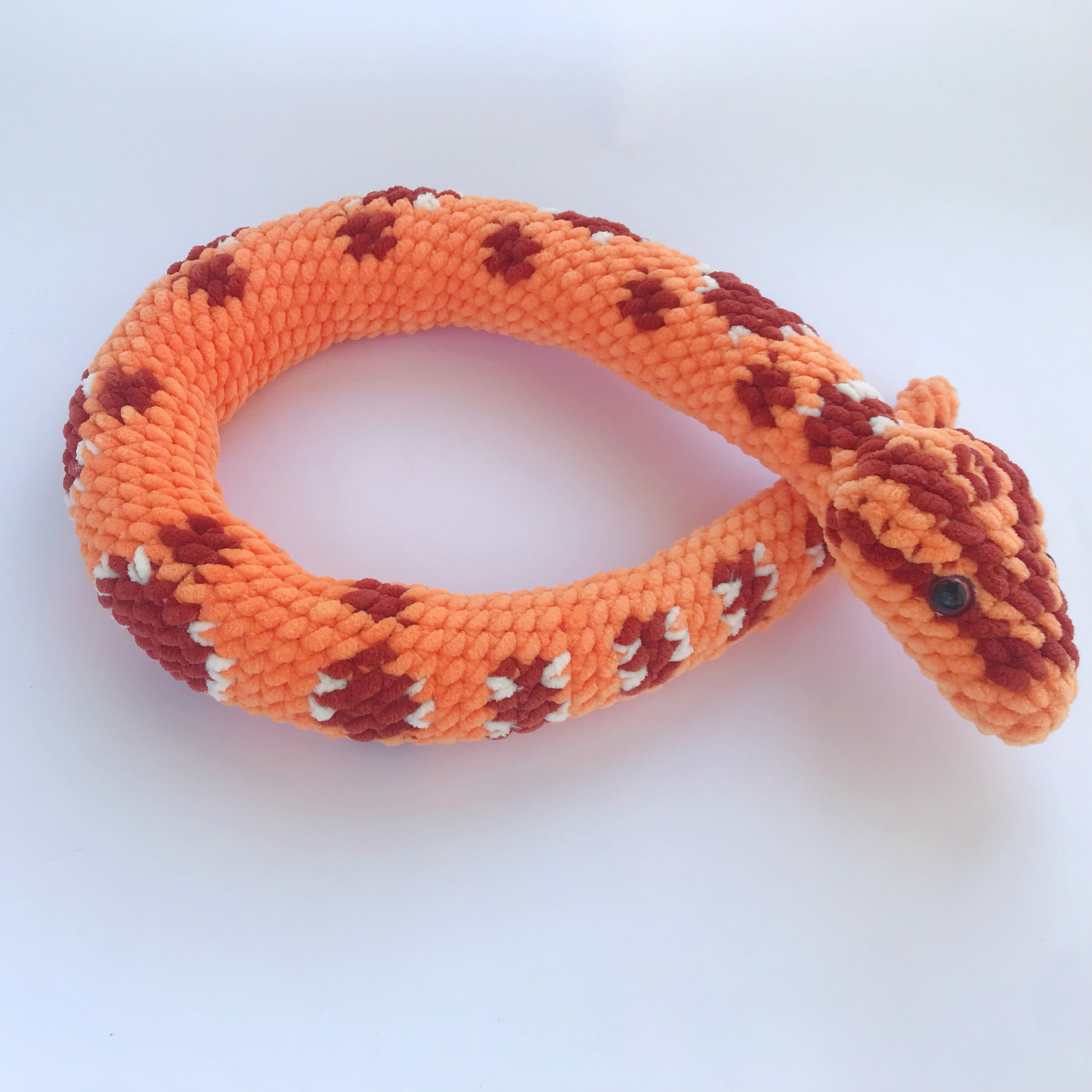 Crochet Pattern Orange Corn Snake Plush - Etsy