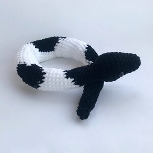 Panda Pied Ball Python Snake Plush , Cute Snake Decor for Photo Props ...