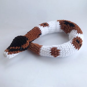 Pied Ball Python Snake Plush , Stuffed Reptile Lovers Gift, Cute Snake ...