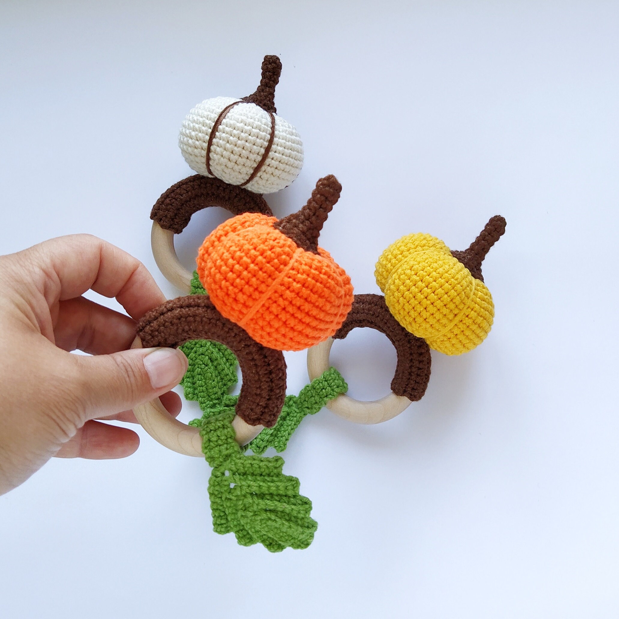 Pumpkin Rattle Toy Halloween Baby Rattle Autumn Baby Shower - Etsy