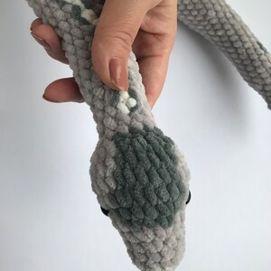 Crochet Pattern Gray Ball Python Snake Plush - Etsy