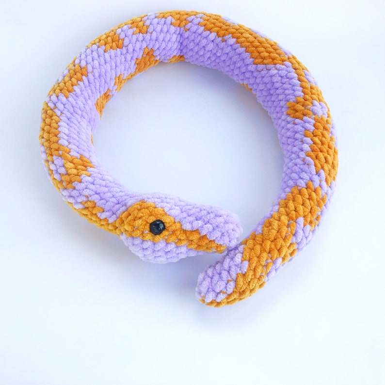 Lavender Ball Python Snake Plush Decor for Photo Props - Etsy