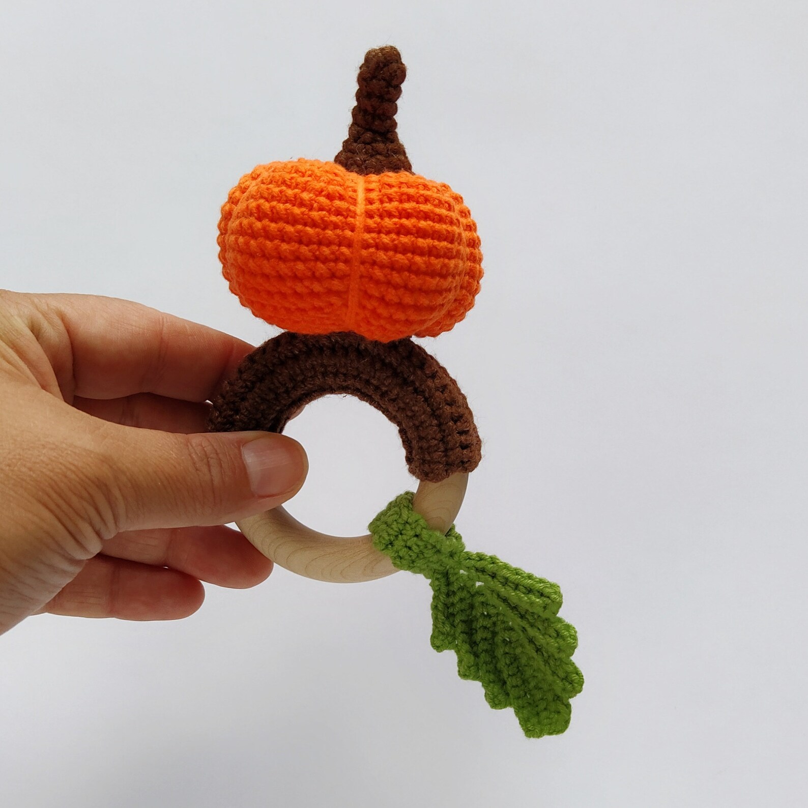 Pumpkin Rattle Toy Halloween Baby Rattle Autumn Baby Shower - Etsy