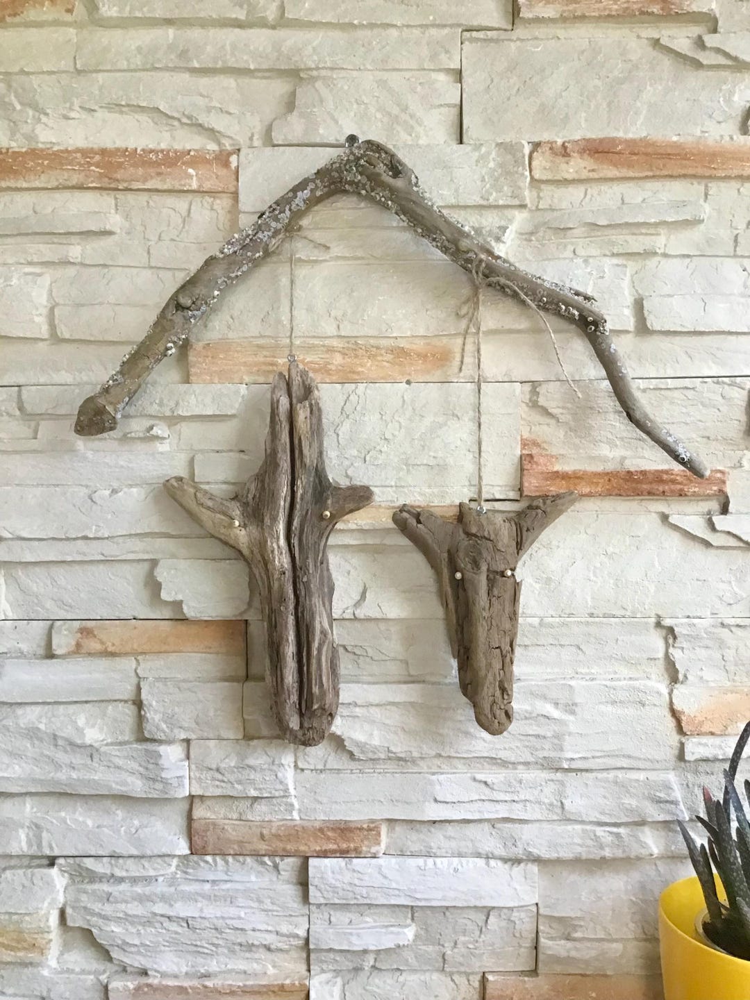 Driftwood Wall Decor Driftwood Wall Art, Mobile Wall Hanging Driftwood ...