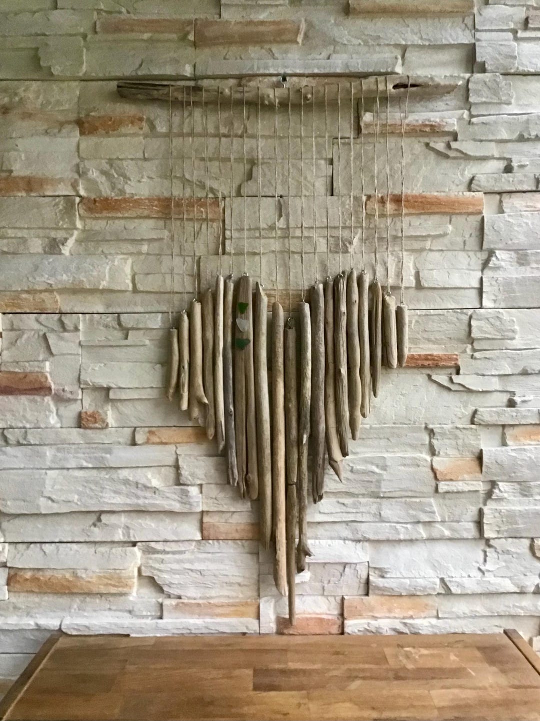 Driftwood Love Heart Driftwood Wall Art Driftwood Wall Decor Mobile ...