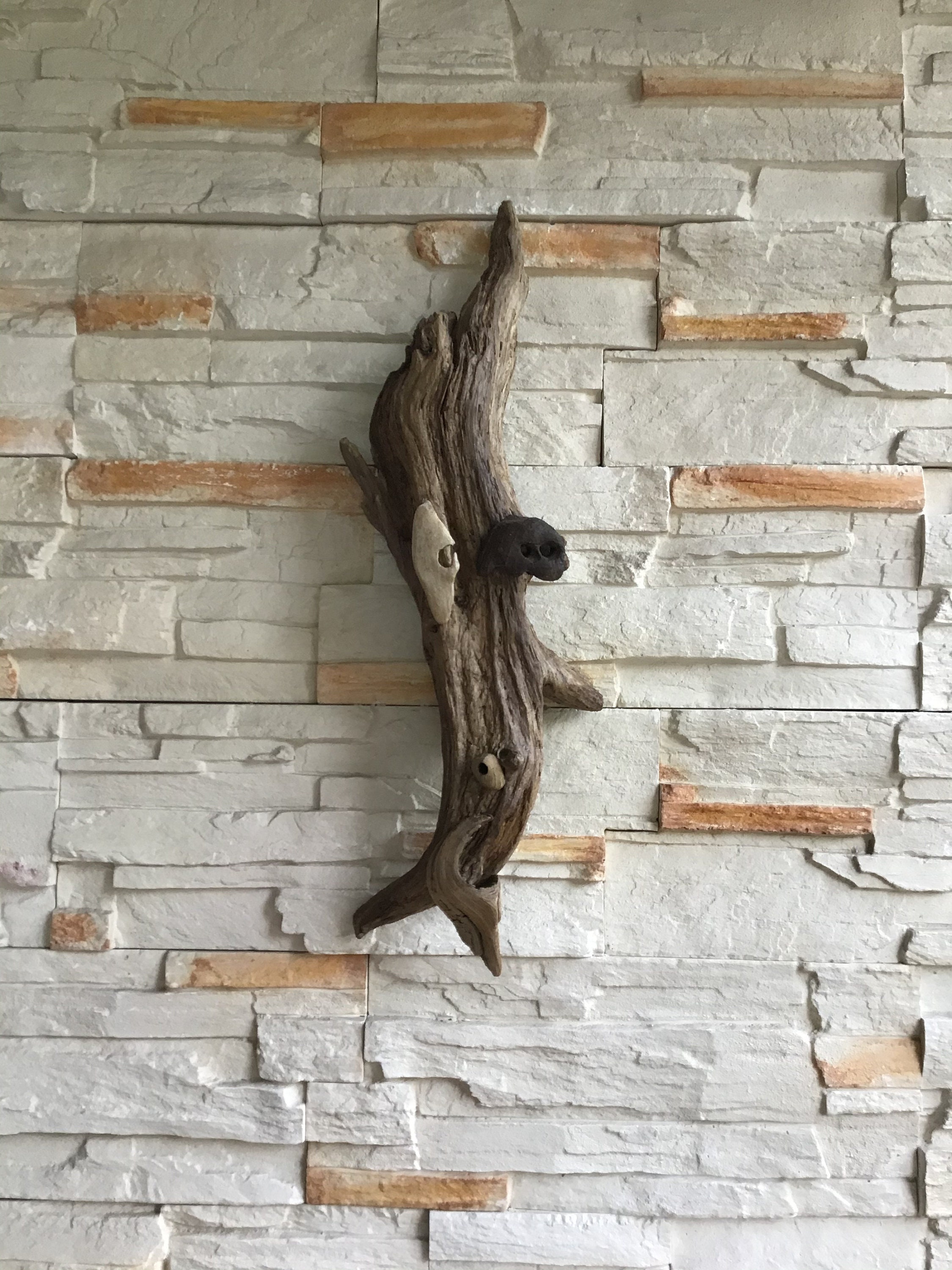 Driftwood Mask Driftwood Wall Decor Driftwood Wall Art Wooden - Etsy