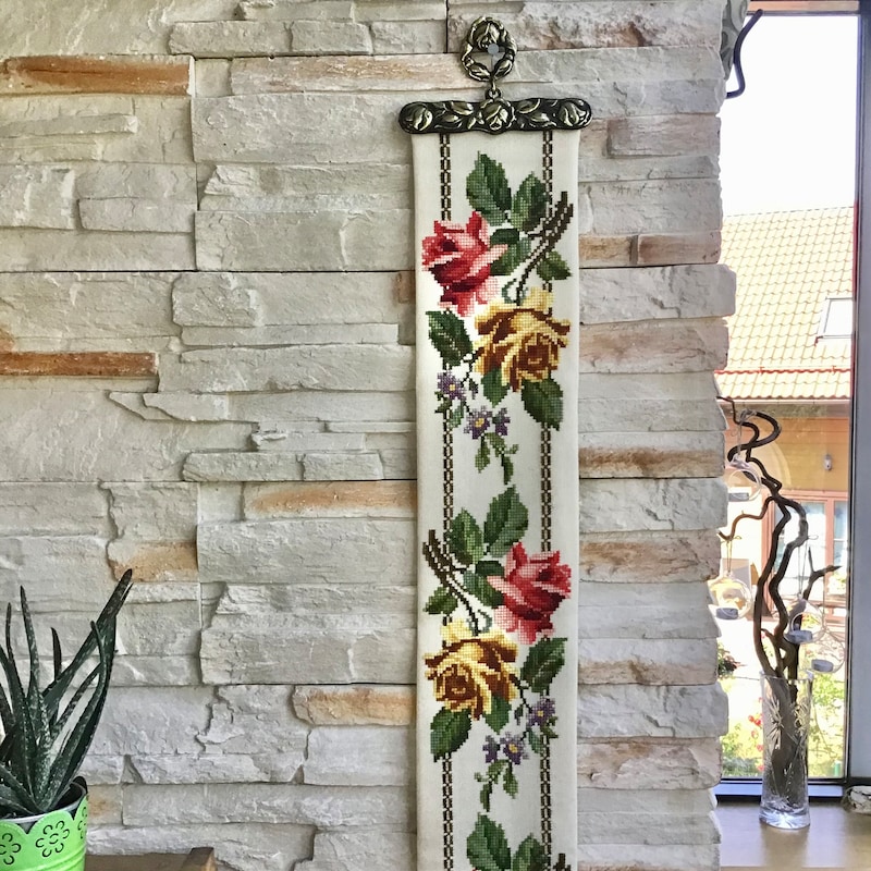 Cross Stitch Hanging - Etsy