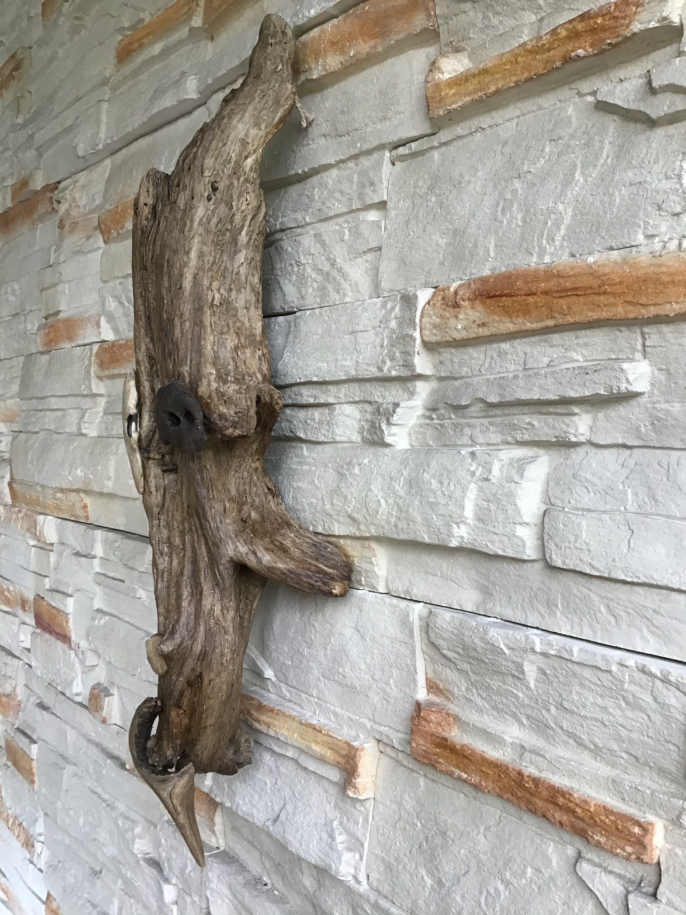 Driftwood Mask Driftwood Wall Decor Driftwood Wall Art Wooden - Etsy