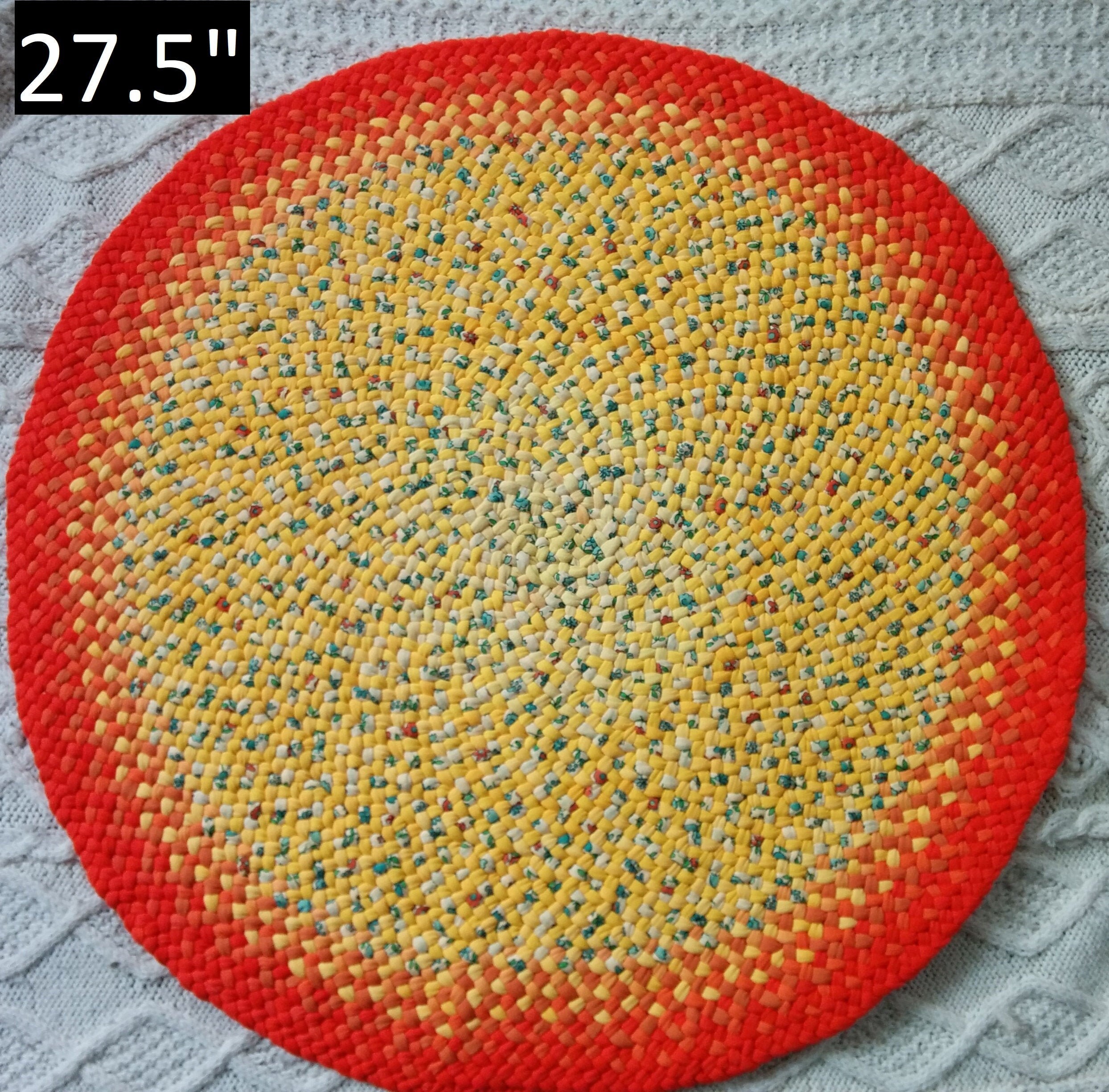 Rugs Home & Living Handwoven Denim Rug Sunshine Yellow etna.com.pe