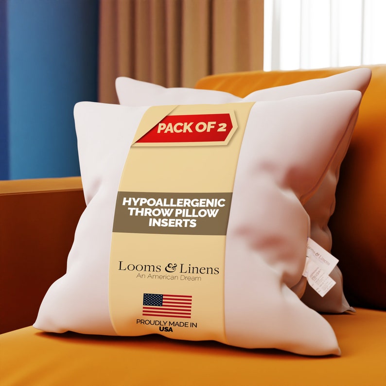 Down Alternative Pillow Forms Square Pillow Lumbar Inserts - Etsy