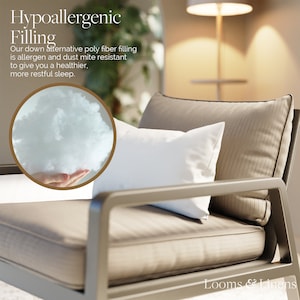 14x26 Inch Lumbar Pillow Insert Hypoallergenic Boudoir Sham Inserts With Down Alternative ...