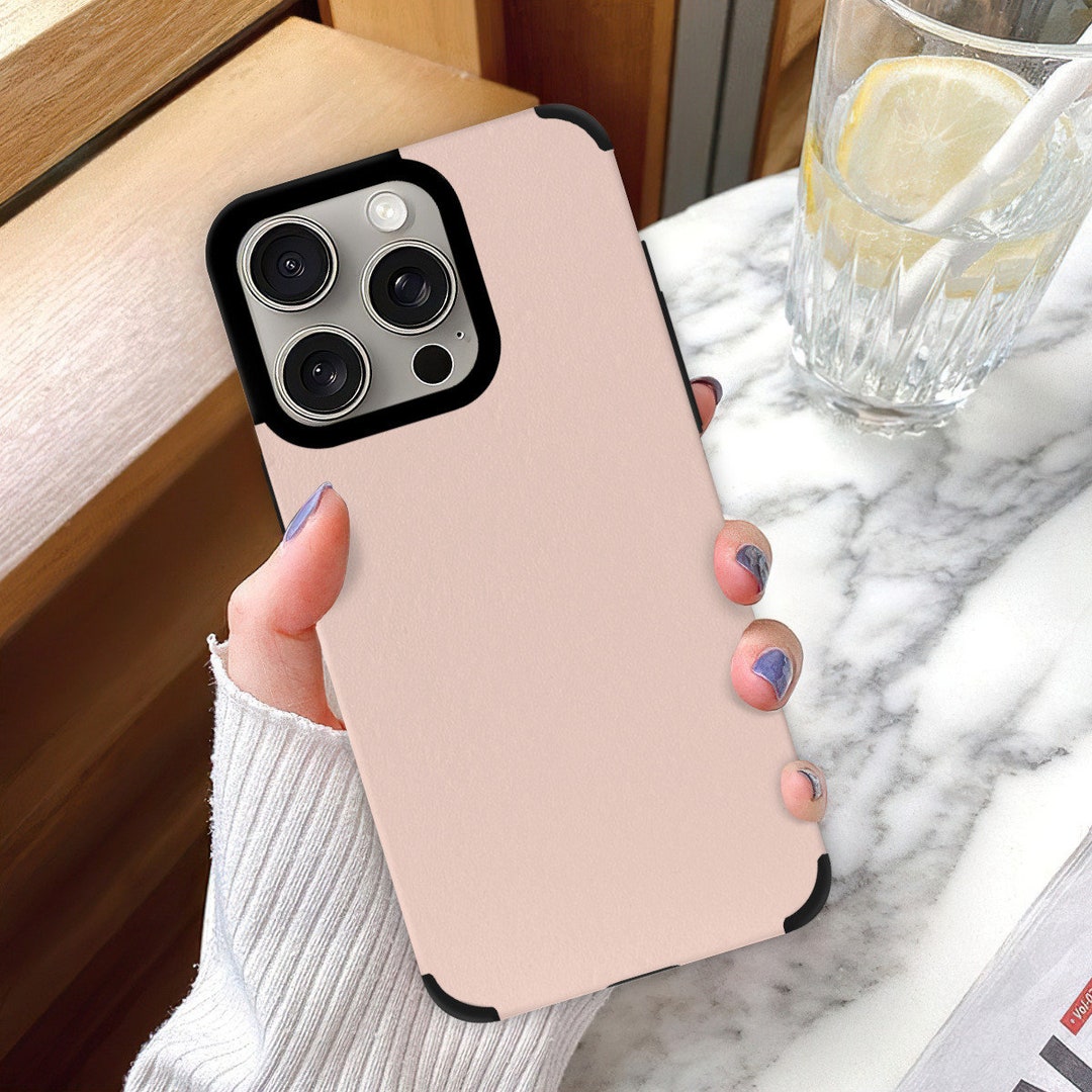 Cute Pink PU Leather iPhone 15 Pro Max Protective Case - Etsy