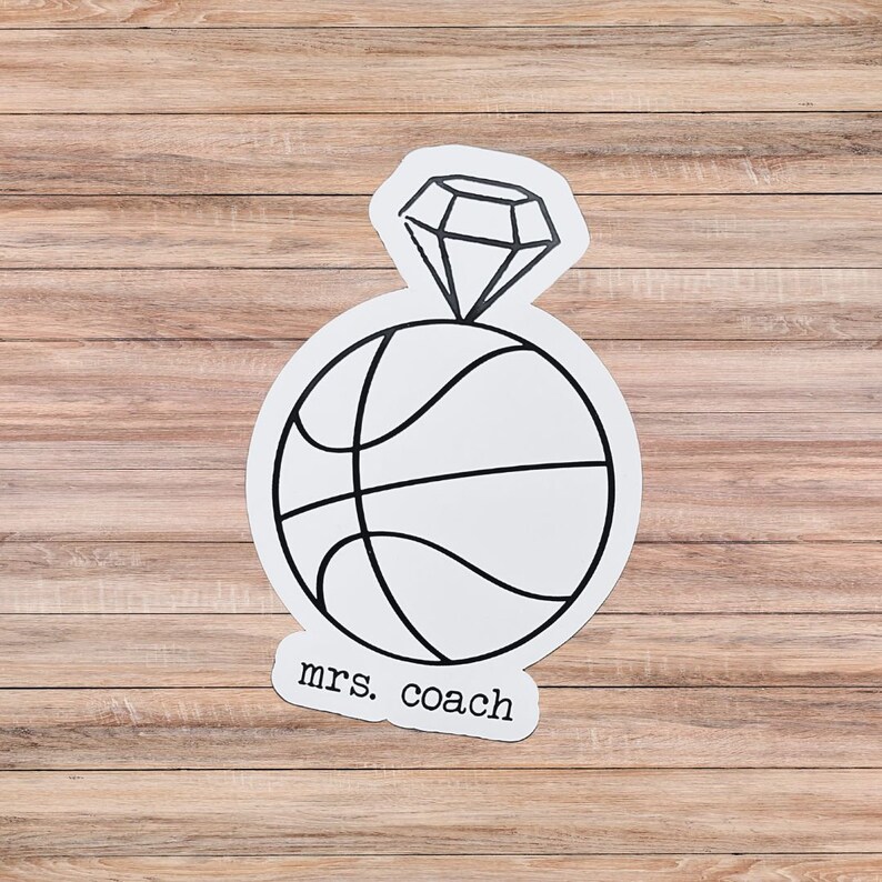 Baseball Mrs. Coach Sticker for Coach Wife Mothers Day Gift Idea ...