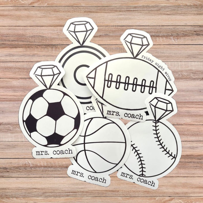 Baseball Mrs. Coach Sticker for Coach Wife Mothers Day Gift Idea ...