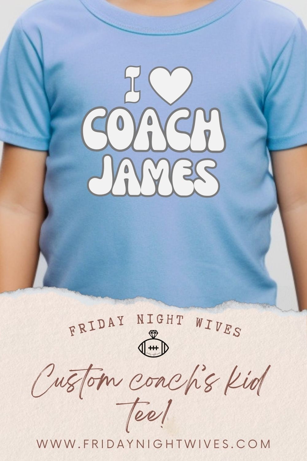 Custom Coach Kid Shirt for Football Coach Daughter or Coach Son Toddler ...