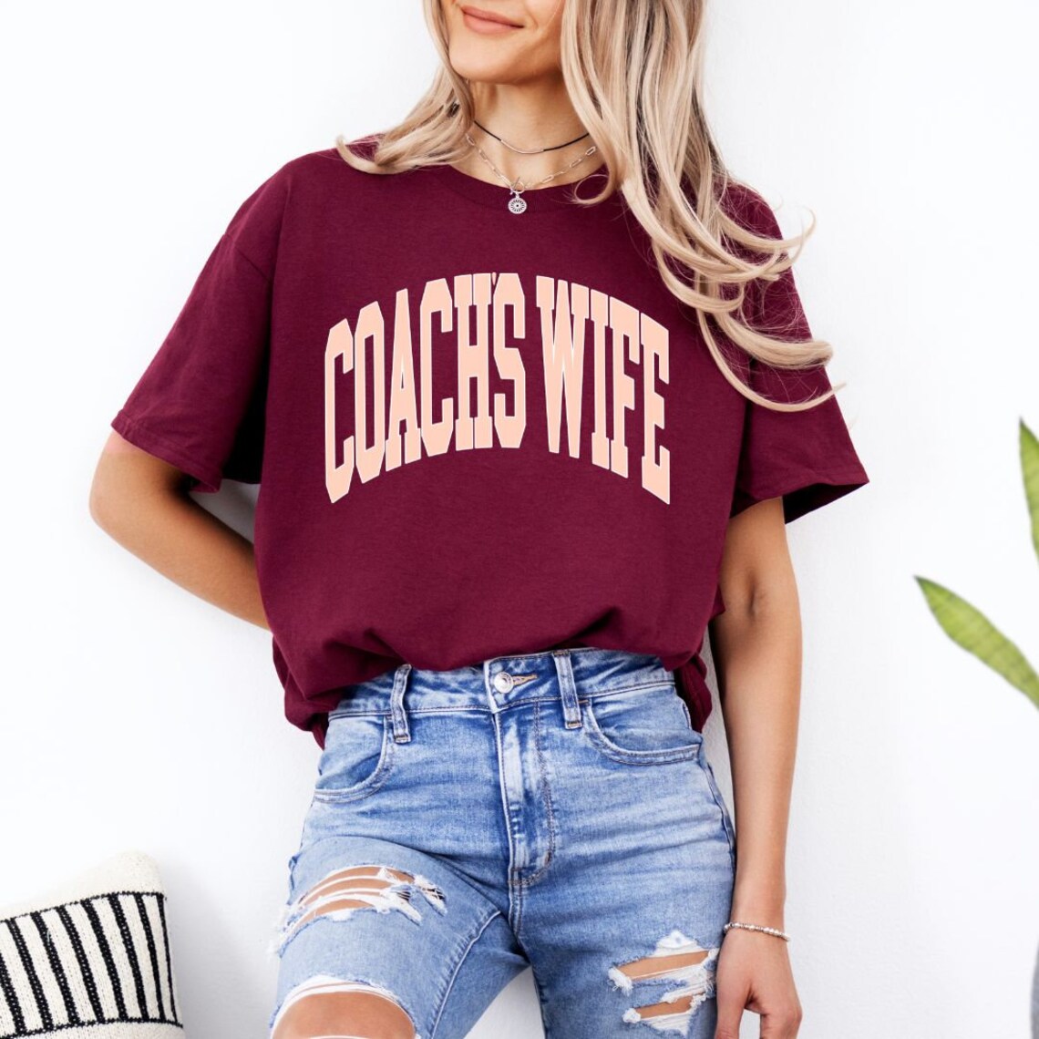 Coach Wife Shirt for Football Wife Game Day Tee Mrs. Coach Gift Friday ...