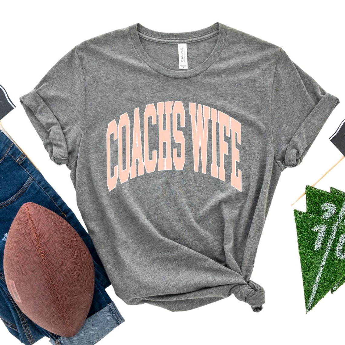 Coach Wife Shirt for Football Wife Game Day Tee Mrs. Coach Gift Friday ...