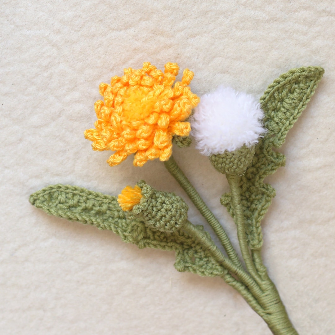 Crochet Dandelion BOUQUET Pattern Bunch of FLOWERS PDF Download ...
