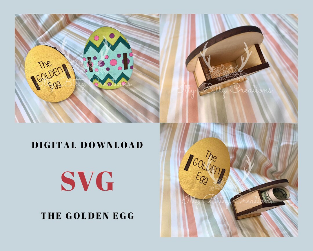 The Golden Egg - Egg With Box Attached - Easter Egg - Prize Egg - Prize ...