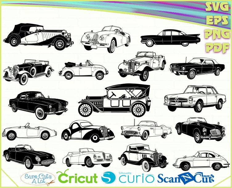 Car Svgretro Car Printold Carautovintage - Etsy