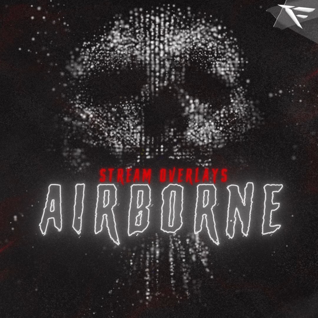 Airborne Animated Stream Package: Dark Skull Theme Twitch Set - Etsy