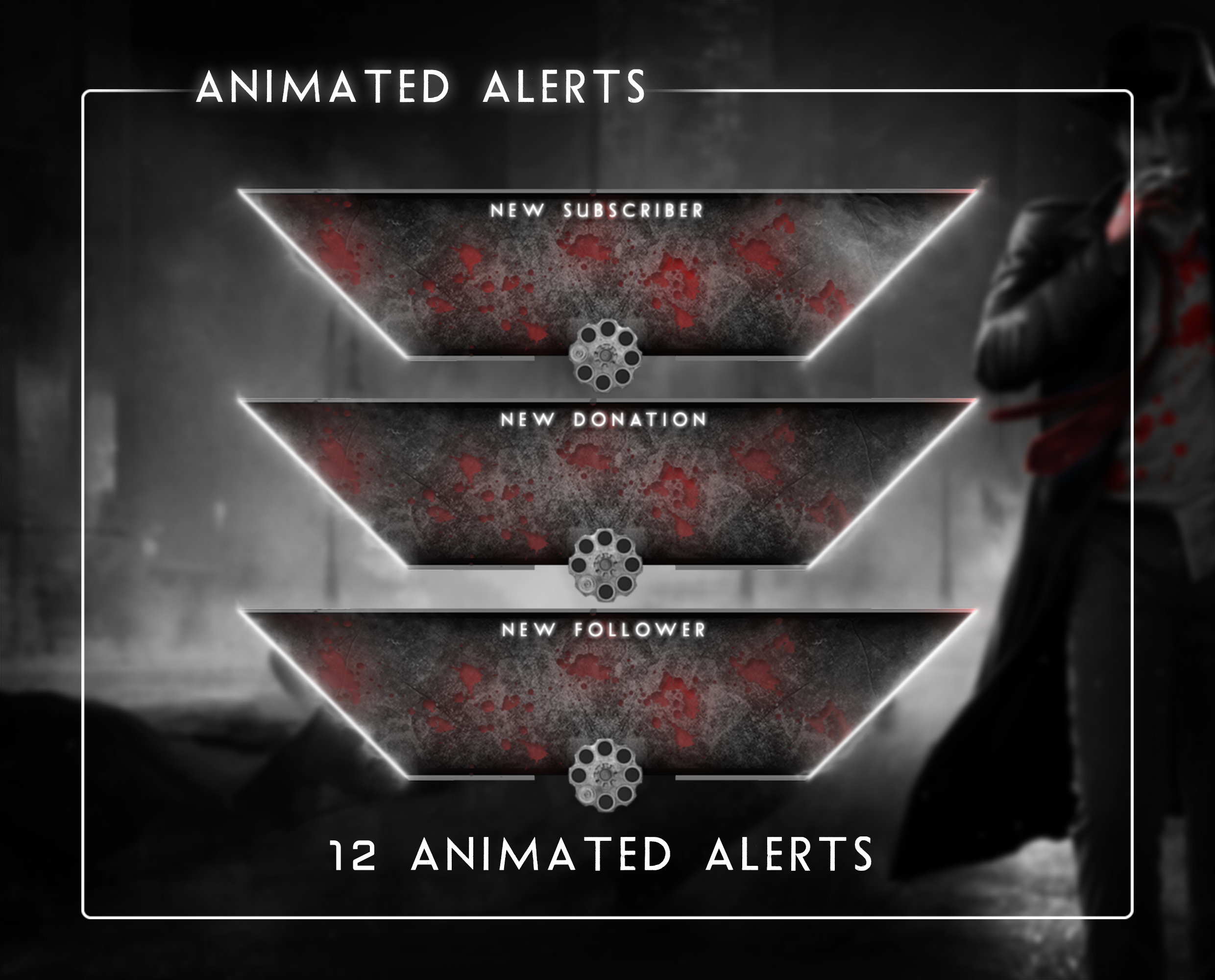 Mafia Animated Stream Alerts/mafia Alerts/mafia Theme/mafia Overlays ...