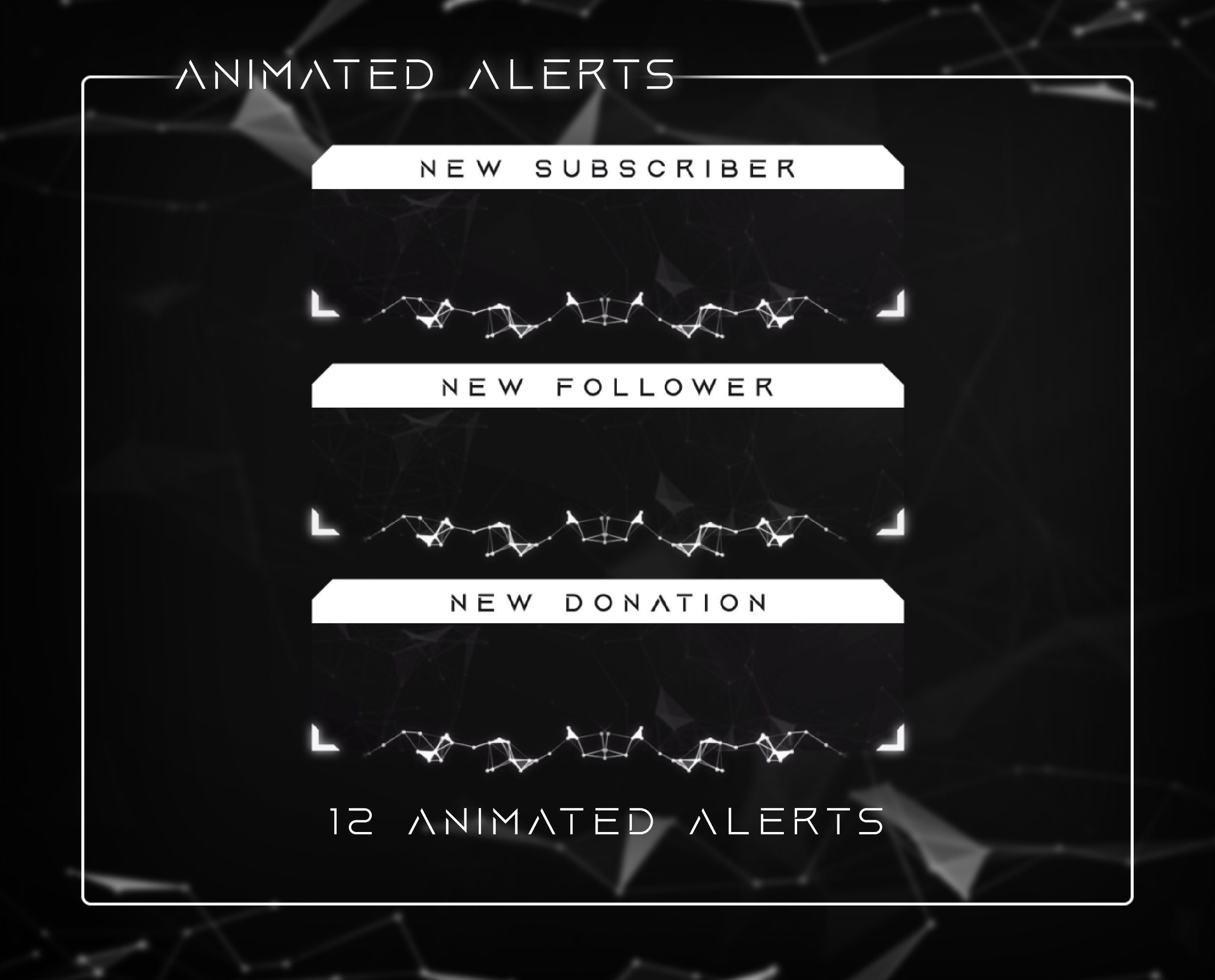 Synchronize Animated Overlay/black & White/animated Twitch Overlay ...