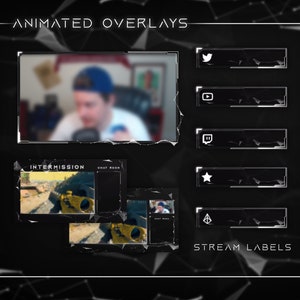 Synchronize Animated Overlay/black & White/animated Twitch Overlay ...