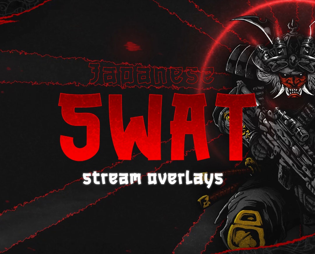 Japanese SWAT Animated Overlay/samurai Theme/animated Twitch Overlay ...