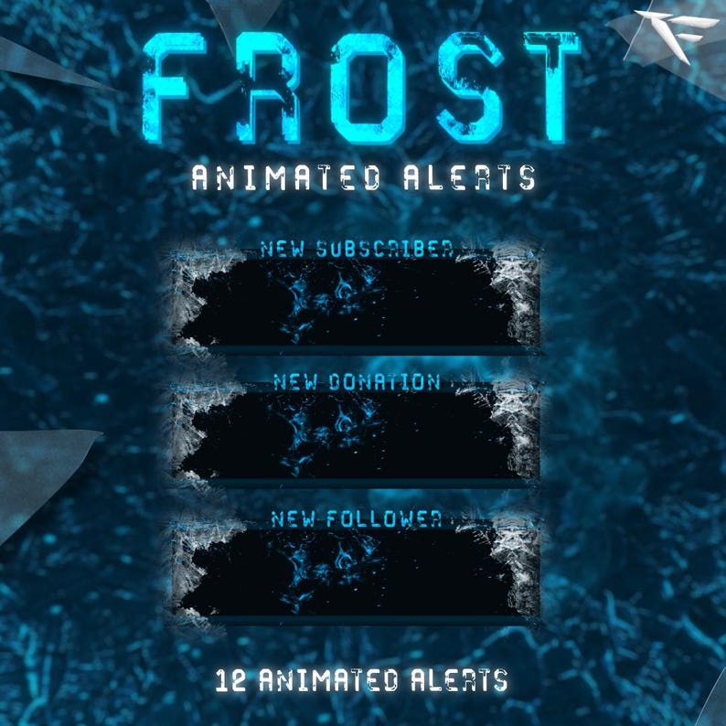 Frost Animated Stream Overlay/freezing Cold Aesthetic/animated ...