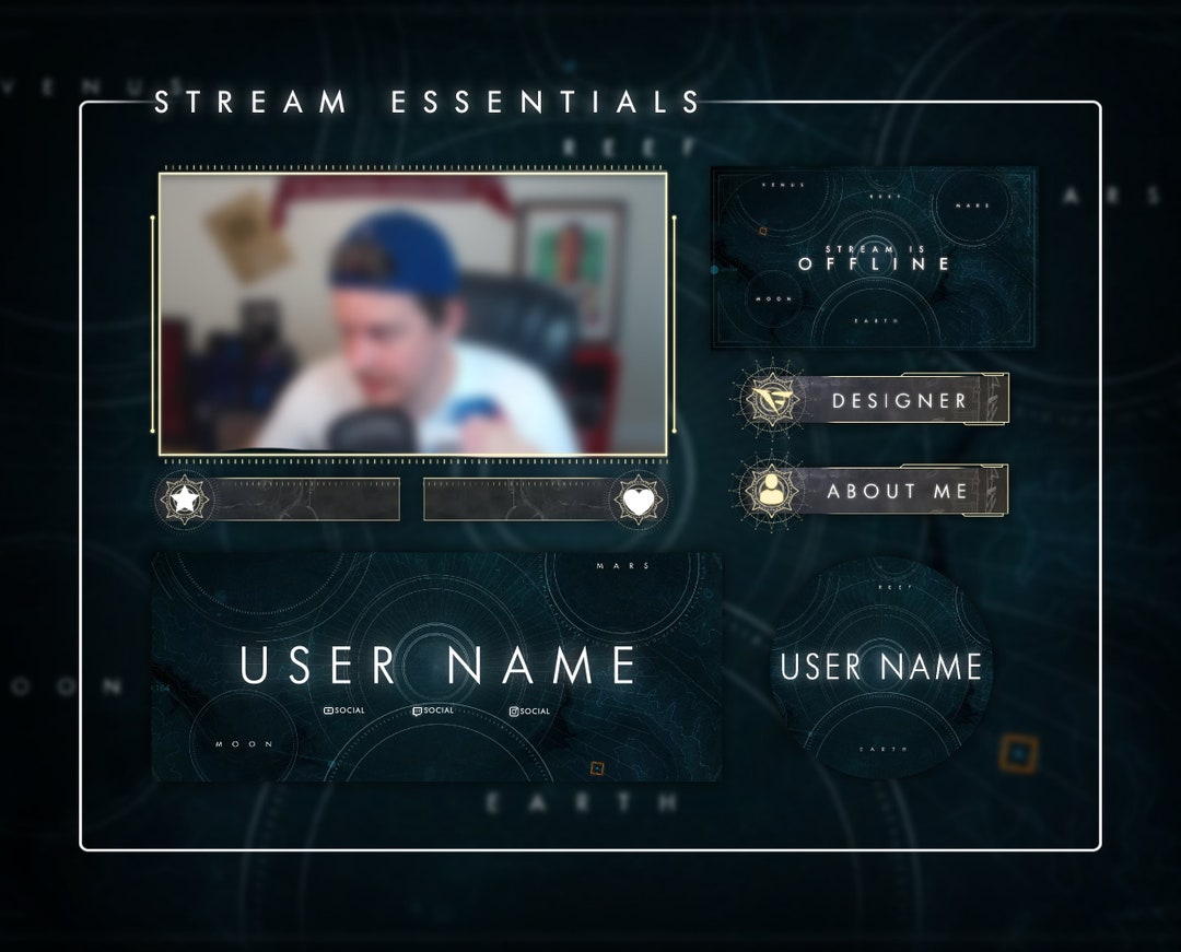 Orbiter Essentials Animated Overlays/destiny 2 Theme/destiny Overlays ...