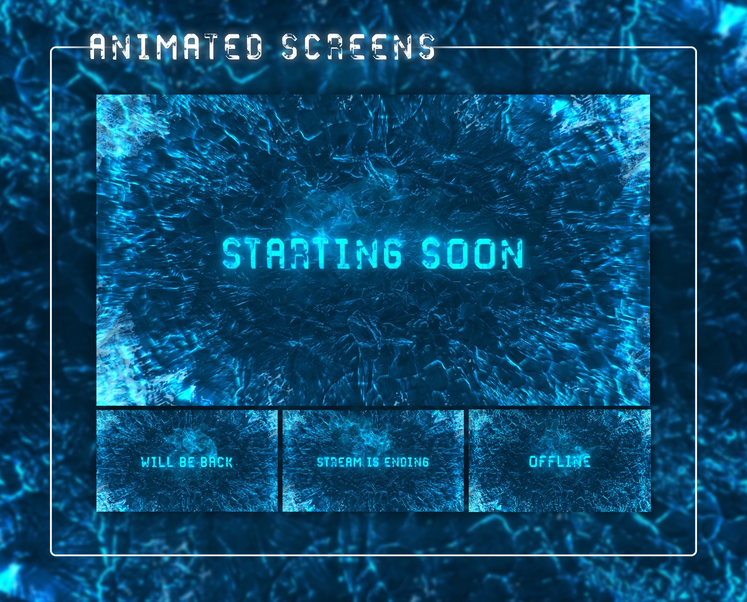 Frost Animated Stream Overlay/freezing Cold Aesthetic/animated ...