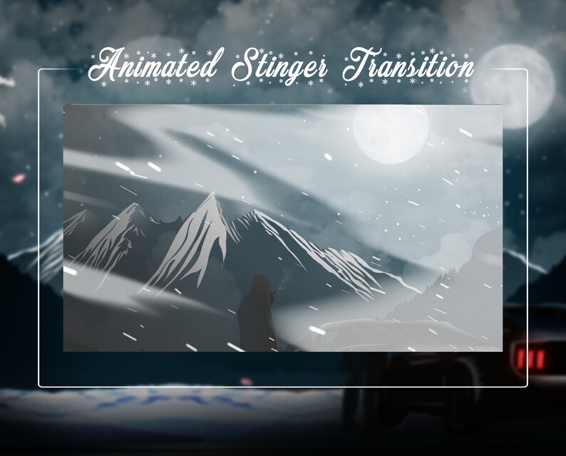 Winter Vibes Animated Stream Overlay: Lo-fi Cars Theme - Etsy