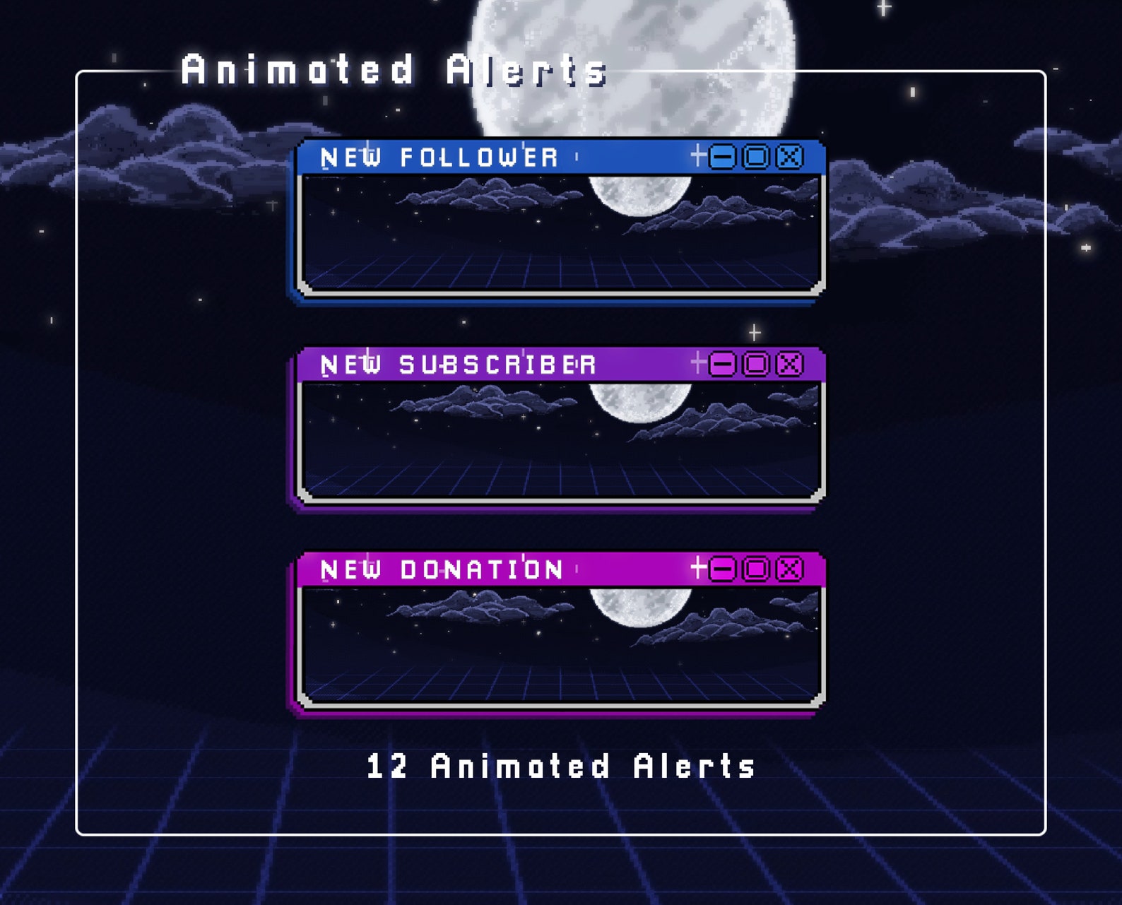 Retro Pixel Lofi Animated Stream Package: Twitch Set - Etsy