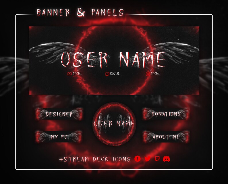 Devils Animated Stream Package: Dark Red Mystic Theme - Etsy