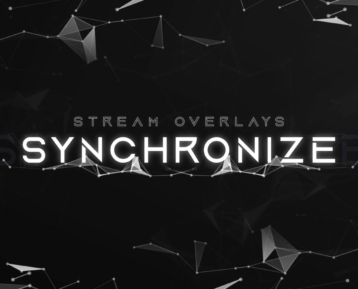 Synchronize Animated Overlay/black & White/animated Twitch Overlay ...