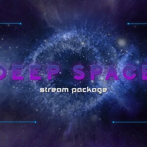 Deep Space Animated Overlay/galaxy Theme/animated Twitch Overlay ...