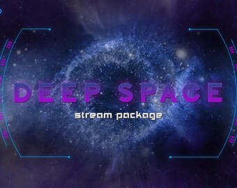 Animated Space Twitch Stream Overlay - Etsy
