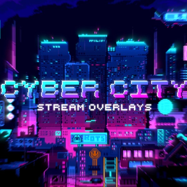 Twitch Overlay Package Animated Cyber City - Etsy