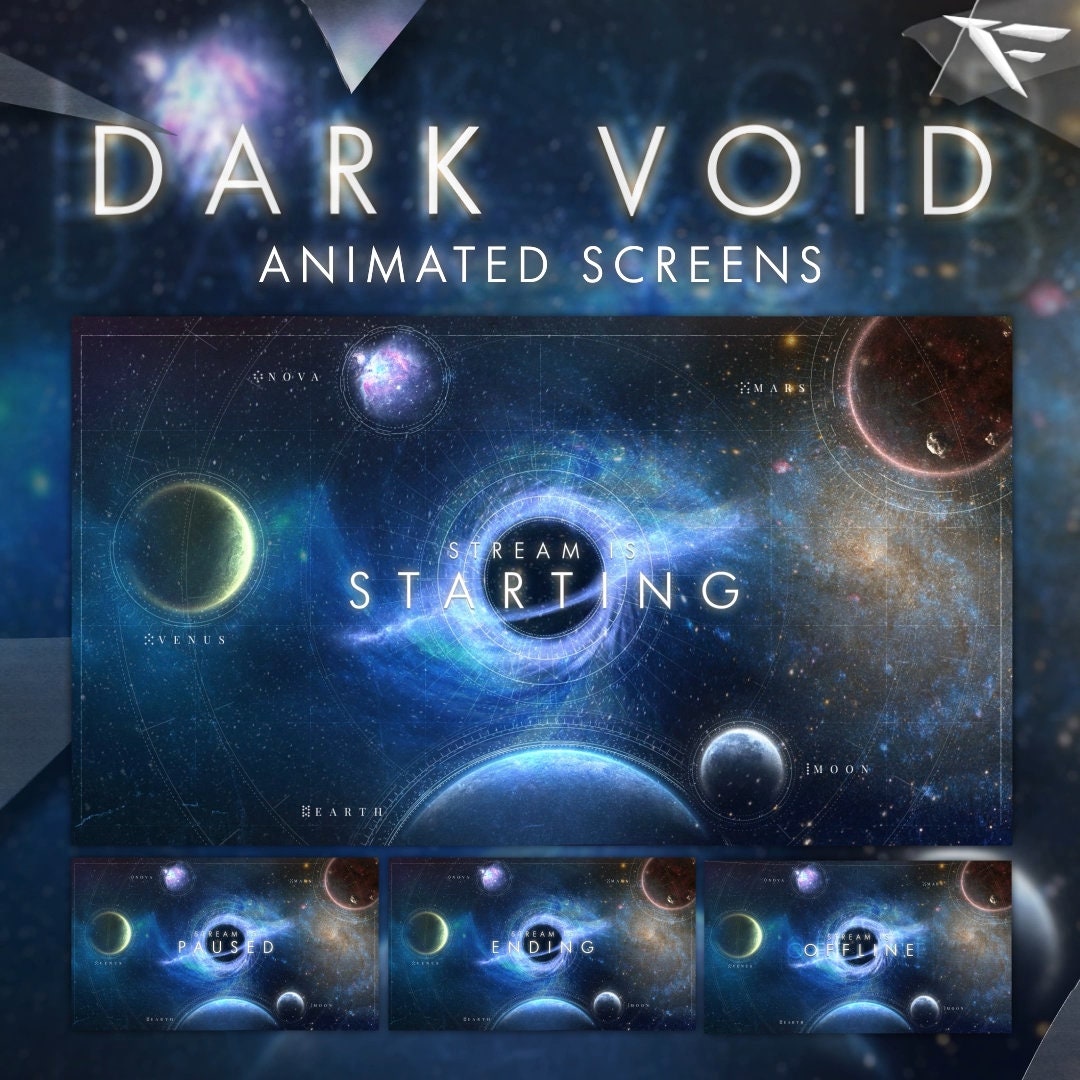 Dark Void Animated Stream Screens/destiny 2 Theme/destiny Overlay ...