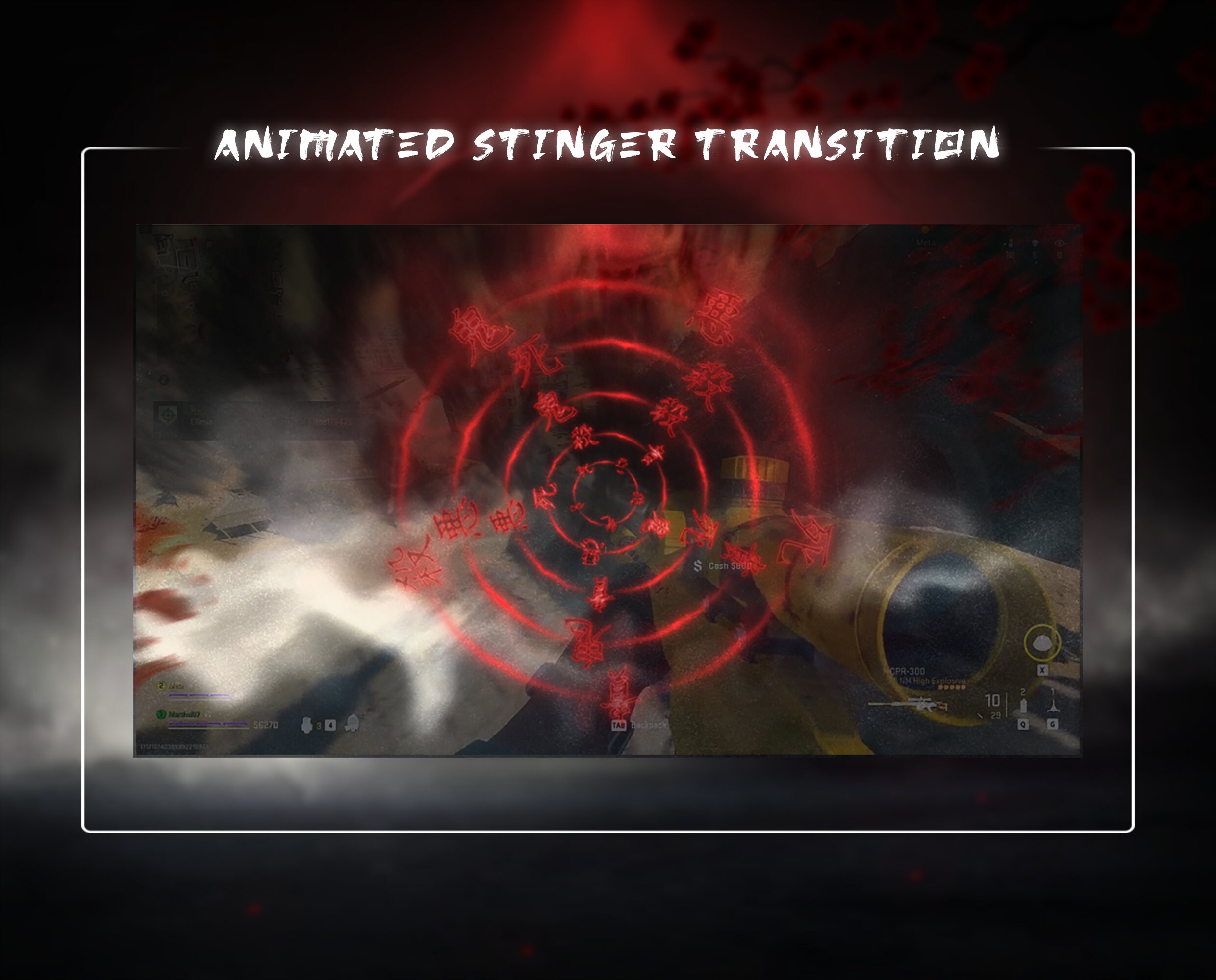 ONI Animated Stream Overlay: Dark Japanese Theme Twitch Pack - Etsy ...