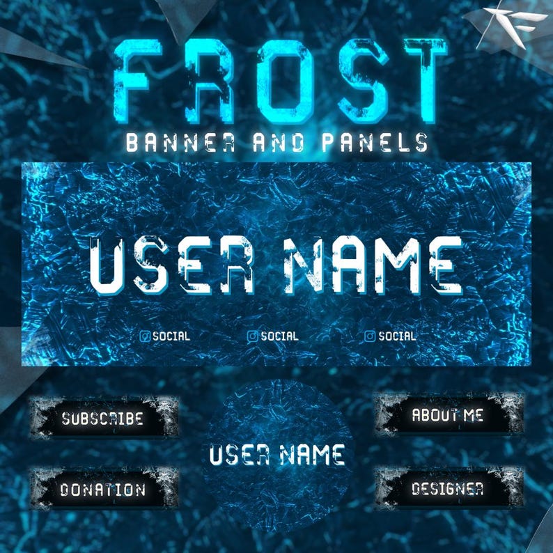Frost Animated Stream Overlay/freezing Cold Aesthetic/animated ...