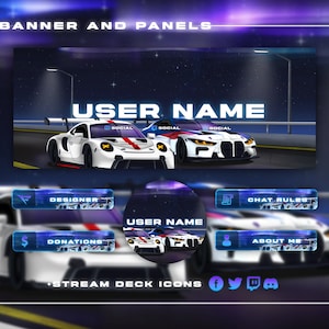Night Drive Animated Stream Package/racing Aesthetic/cars Theme/forza ...