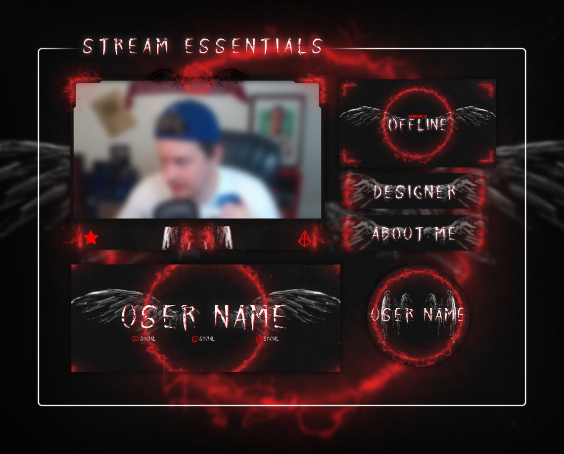 Devils Overlays Essentials/dark Aesthetic/devil/offline Screen/dark Red ...