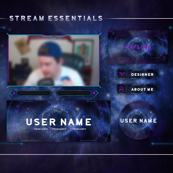 Galaxy Border - Etsy